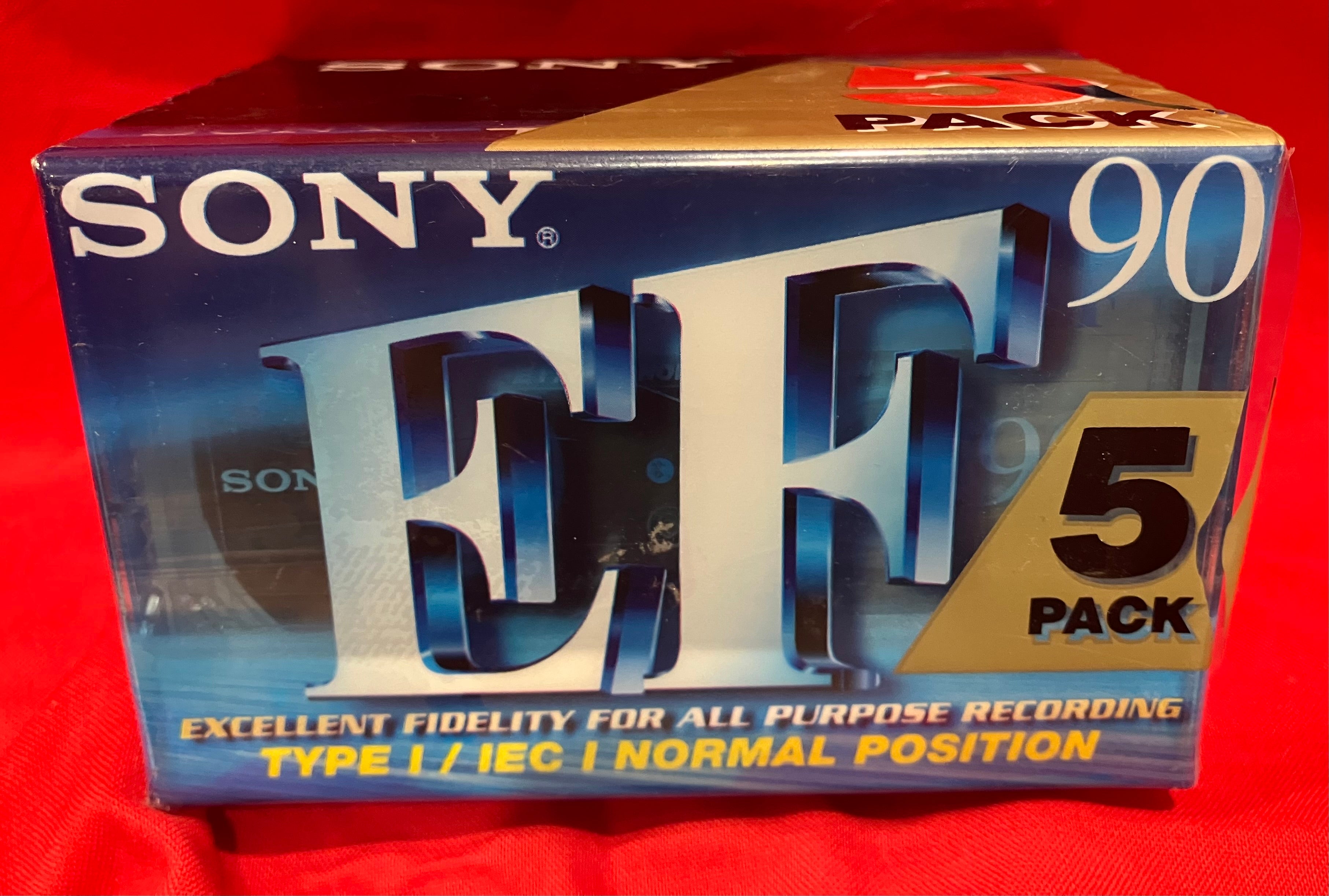 SONY EF90 - 5 PACK BLANK AUDIO CASSETTE (SEALED) – dixonrecycled