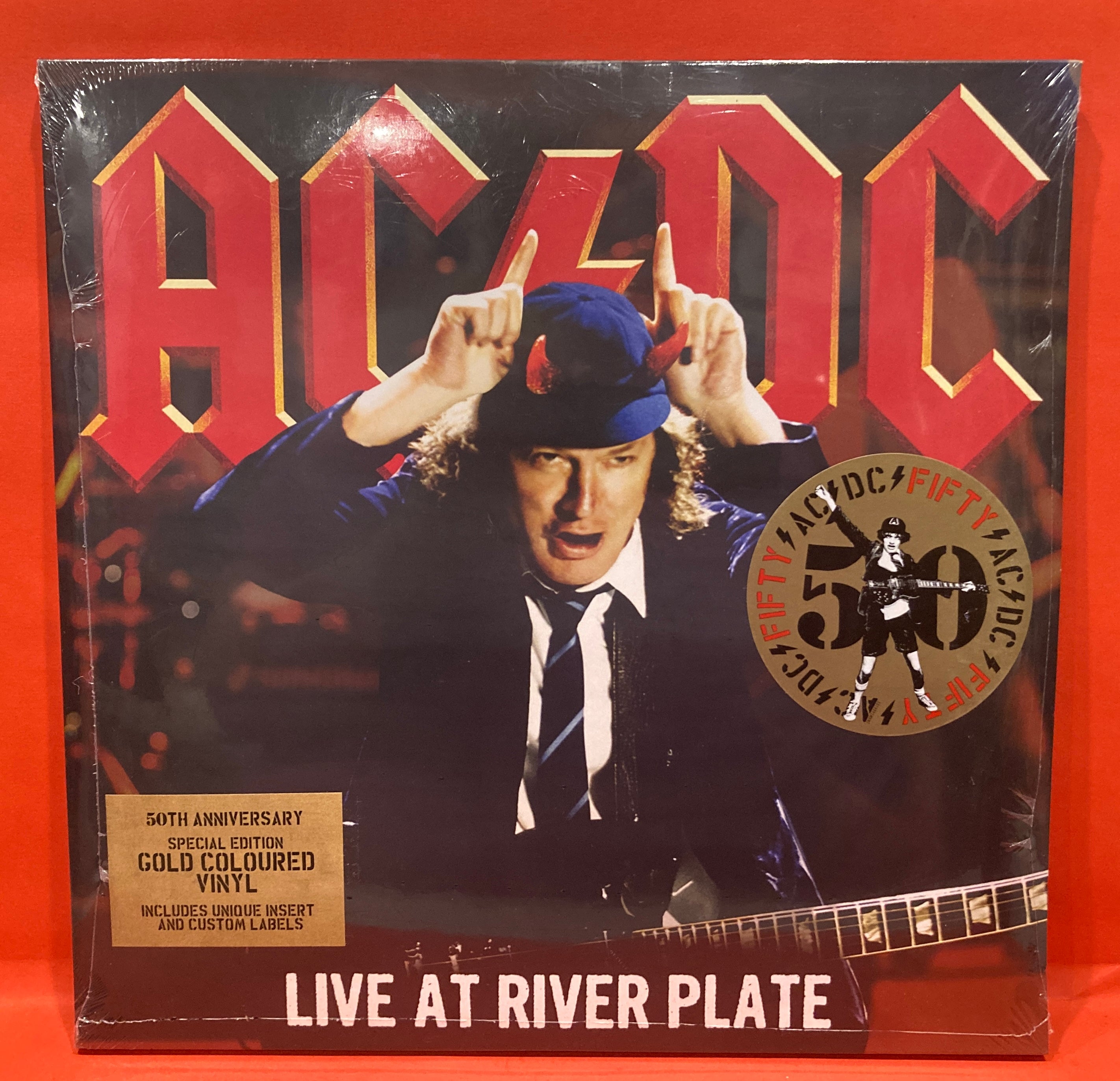 AC/DC - LIVE AT RIVER PLATE 3XLP - GOLD VINYL - 50TH ANNIVERSARY SPECI – dixonrecycled