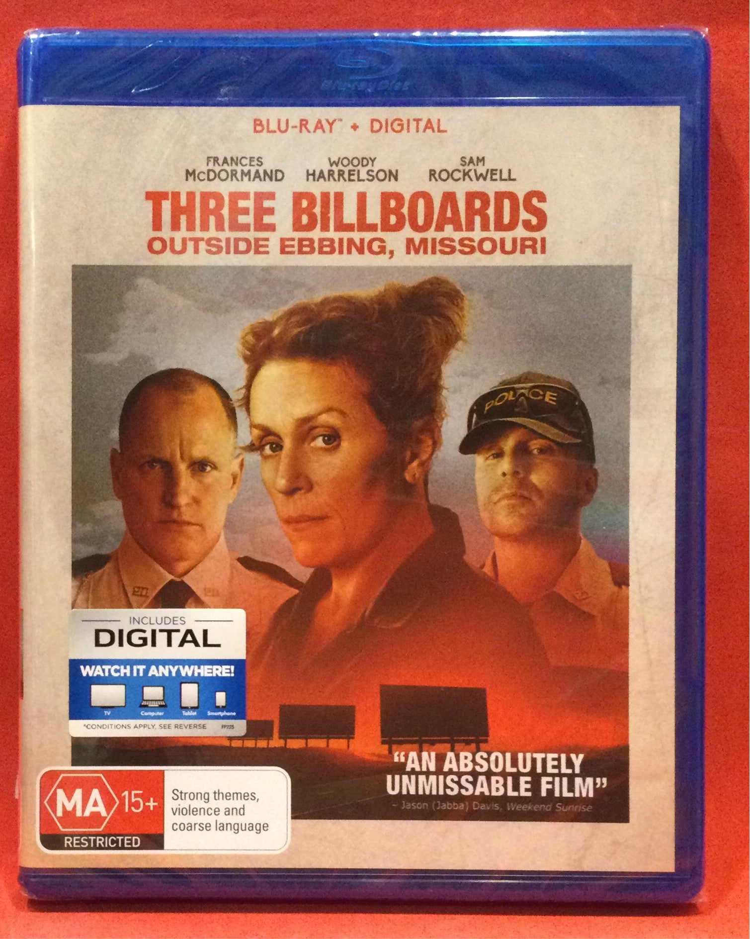 THREE BILLBOARDS OUTSIDE EBBING, MISSOURI - BLU-RAY (SEALED) – dixonrecycled