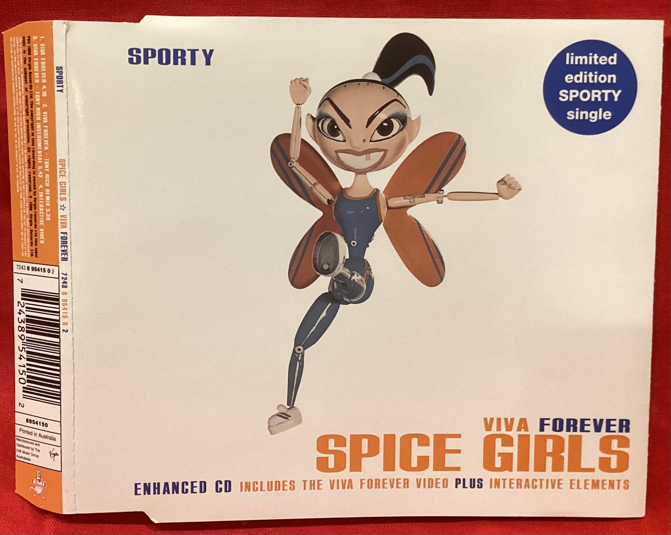 SPICE GIRLS - VIVA FOREVER CD SINGLE - SPORTY SPICE COVER – Dixon ...