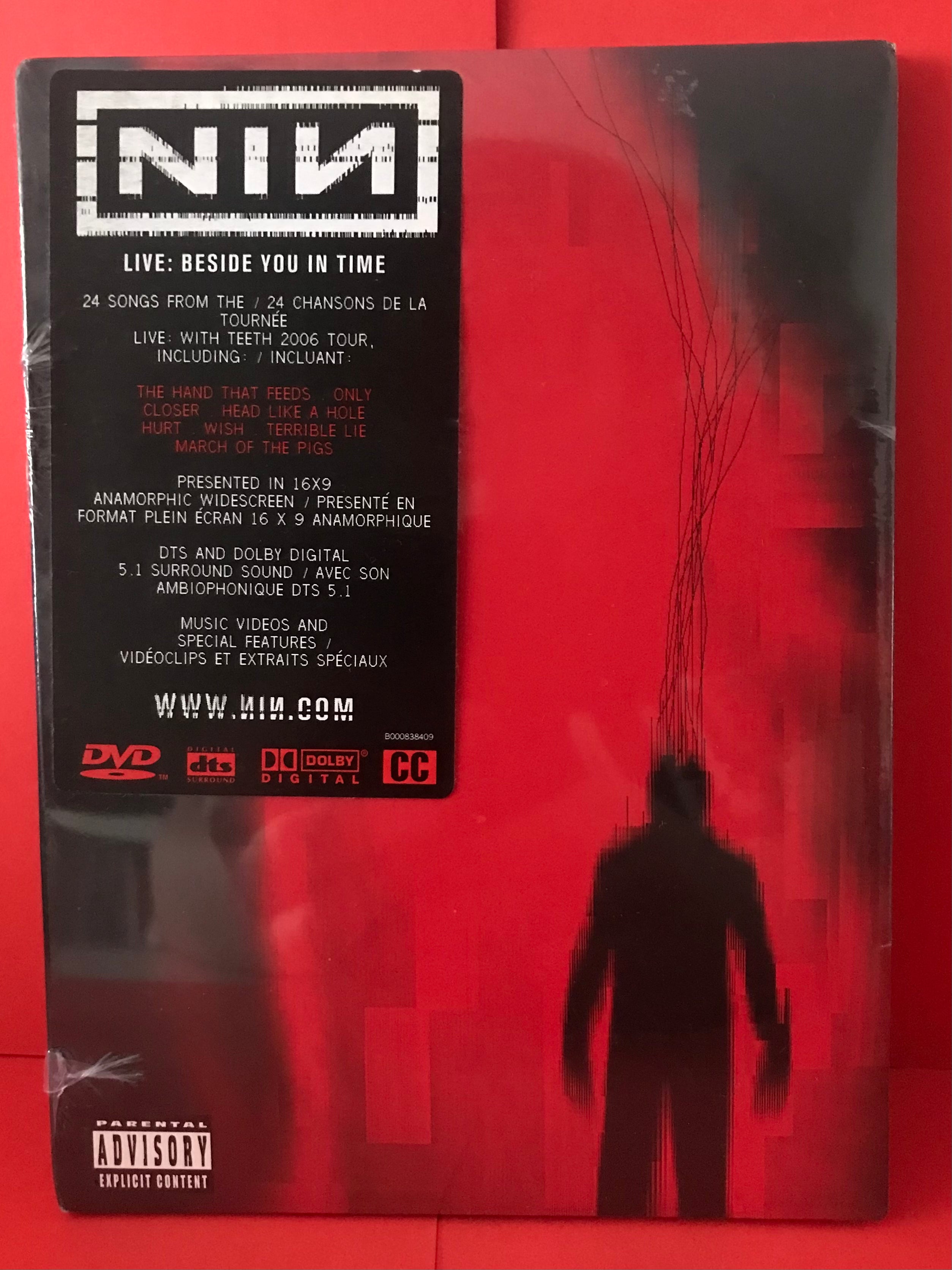 NINE INCH NAILS - LIVE: BESIDE YOU IN TIME - DVD (SEALED) – Dixon ...