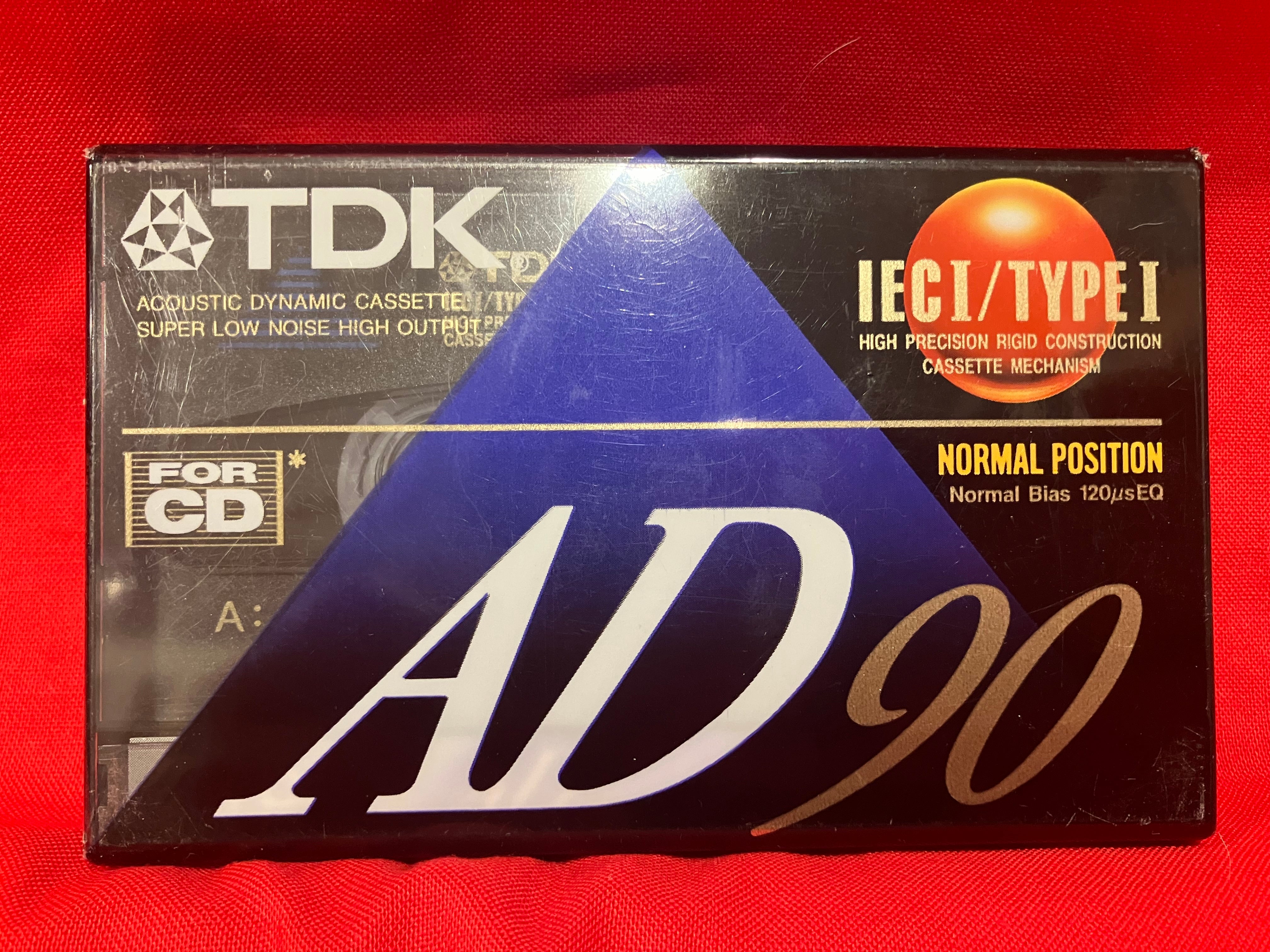 TDK AD90 BLACK AUDIO CASSETTE (NEW) – dixonrecycled