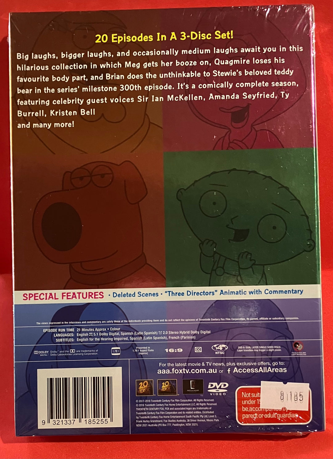 FAMILY GUY - COMPLETE SEASON 18 - DVD (SEALED) – Dixon Recycled Records