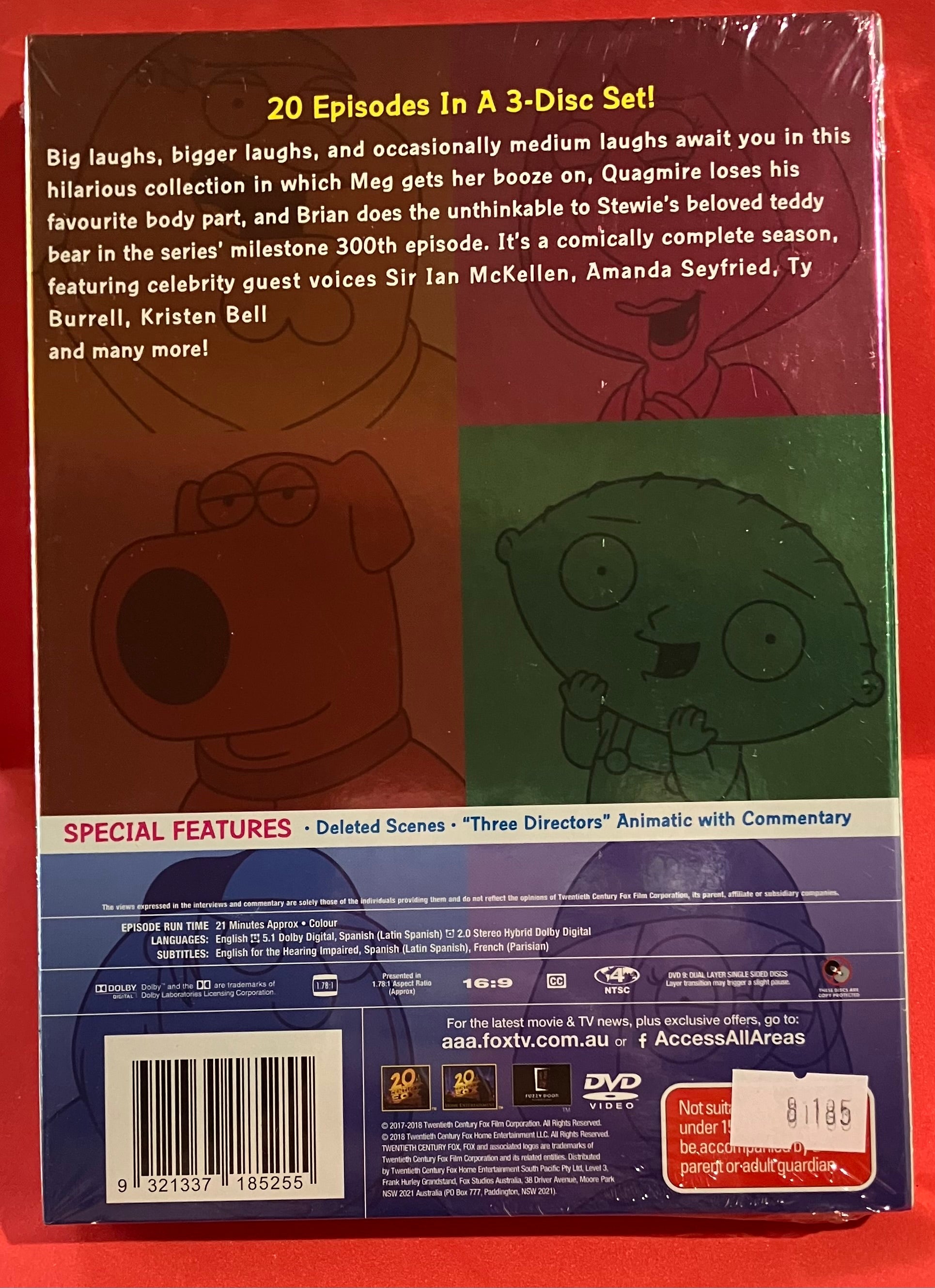 FAMILY GUY - COMPLETE SEASON 18 - DVD (SEALED) – Dixon Recycled Records