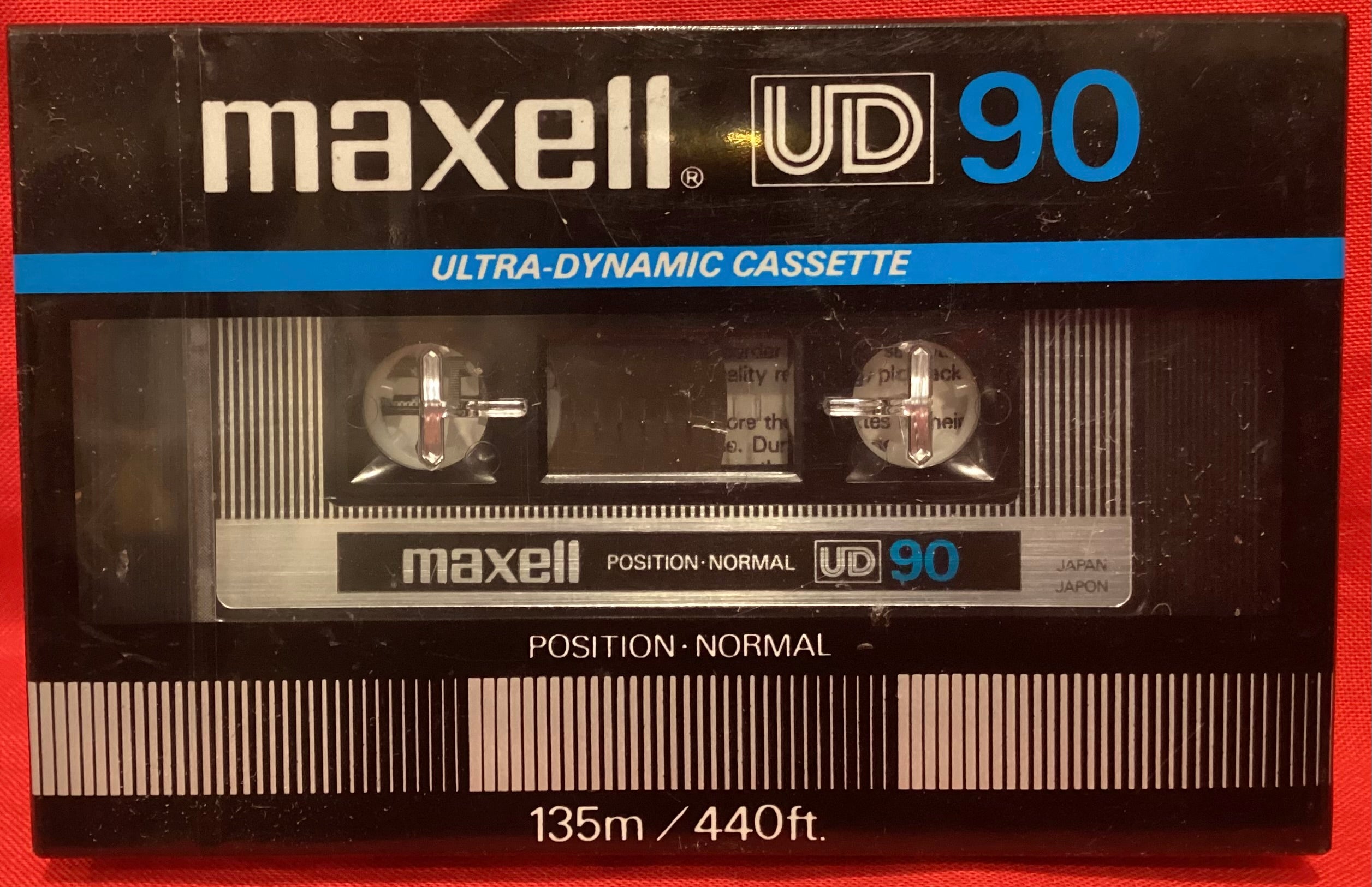 MAXELL UD 90 MINUTE - BLANK CASSETTE - NEW/ SEALED – Dixon Recycled Records