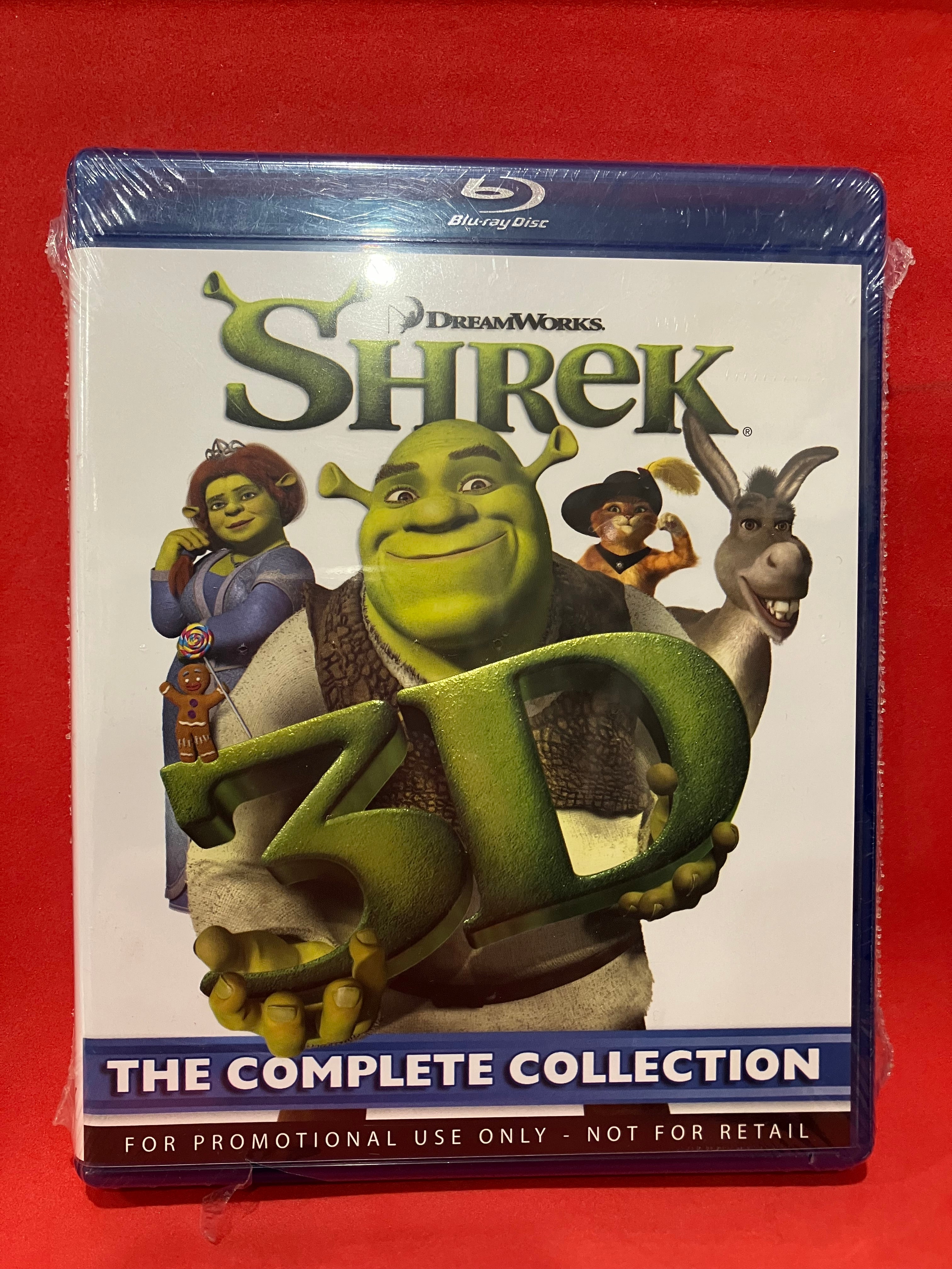 SHREK - COMPLETE COLLECTION - 3D BLU-RAY - 4 DVD DISCS (SEALED) – Dixon ...