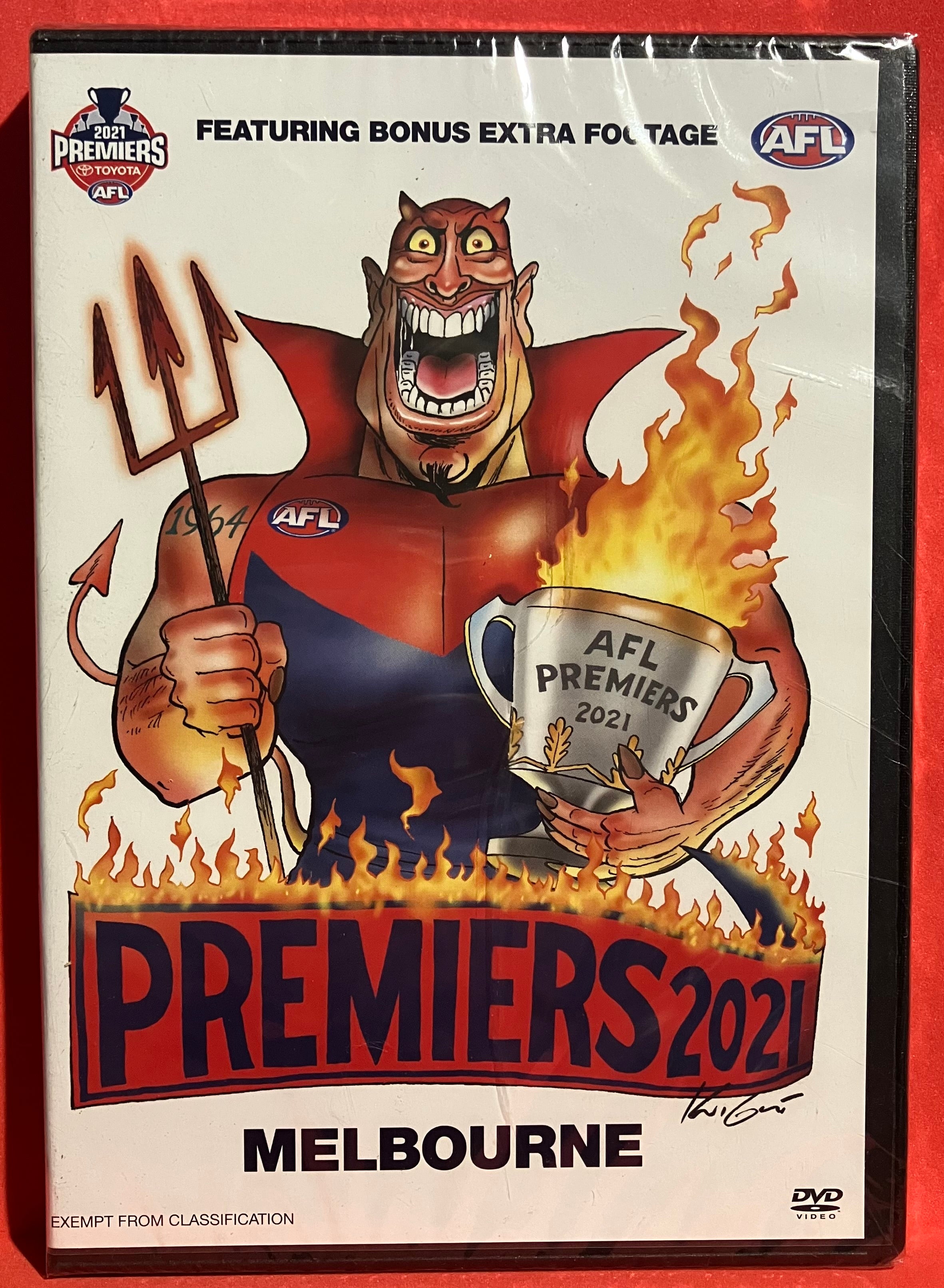 AFL PREMIERS 2021 - MELBOURNE - DVD (NEW/ SEALED) – dixonrecycled