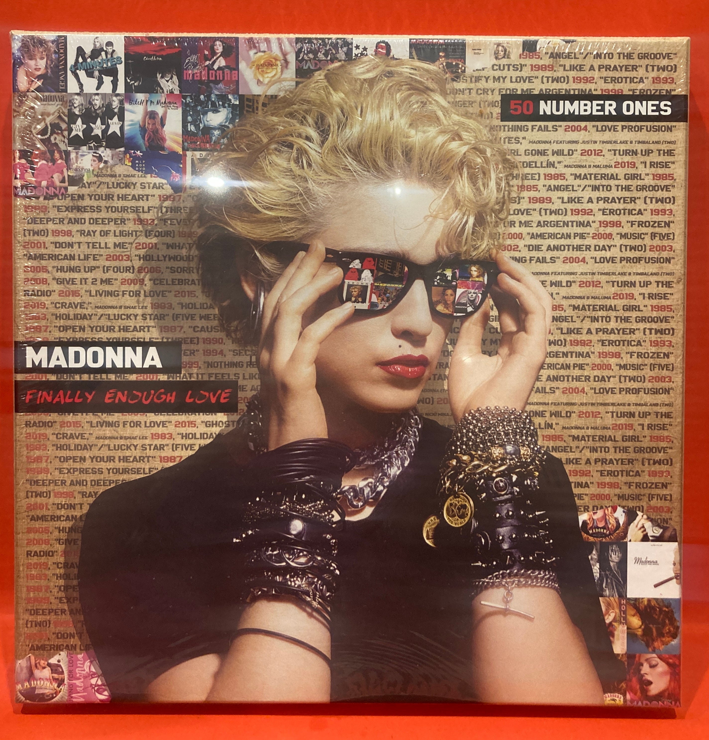 MADONNA - FINALLY ENOUGH LOVE - 50 NUMBER ONES - 6X LP RED/BLACK VINYL ...