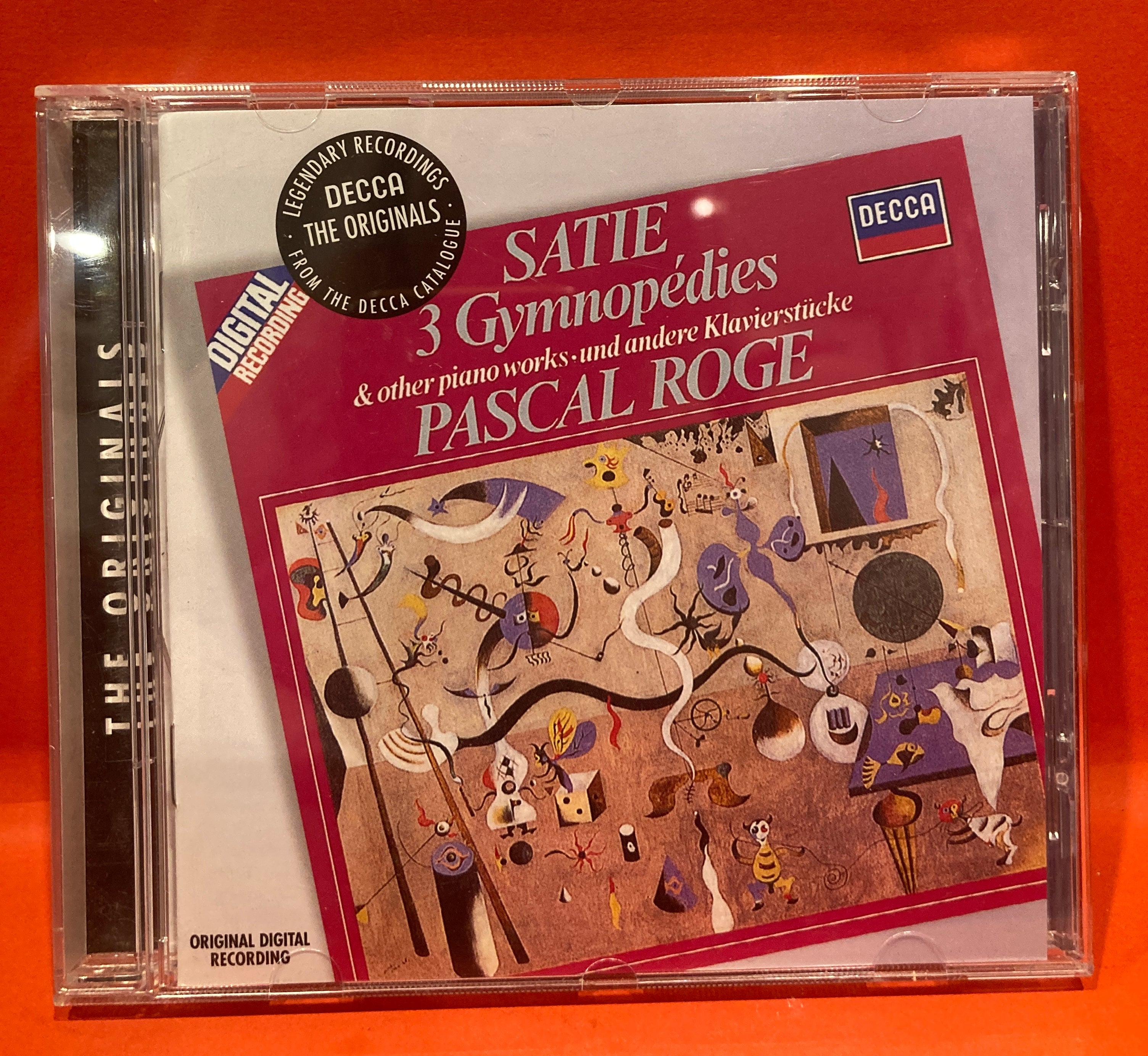 ERIK SATIE - PASCAL ROGE - 3 GYMNOPEDIES & OTHER PIANO WORKS -CD ...