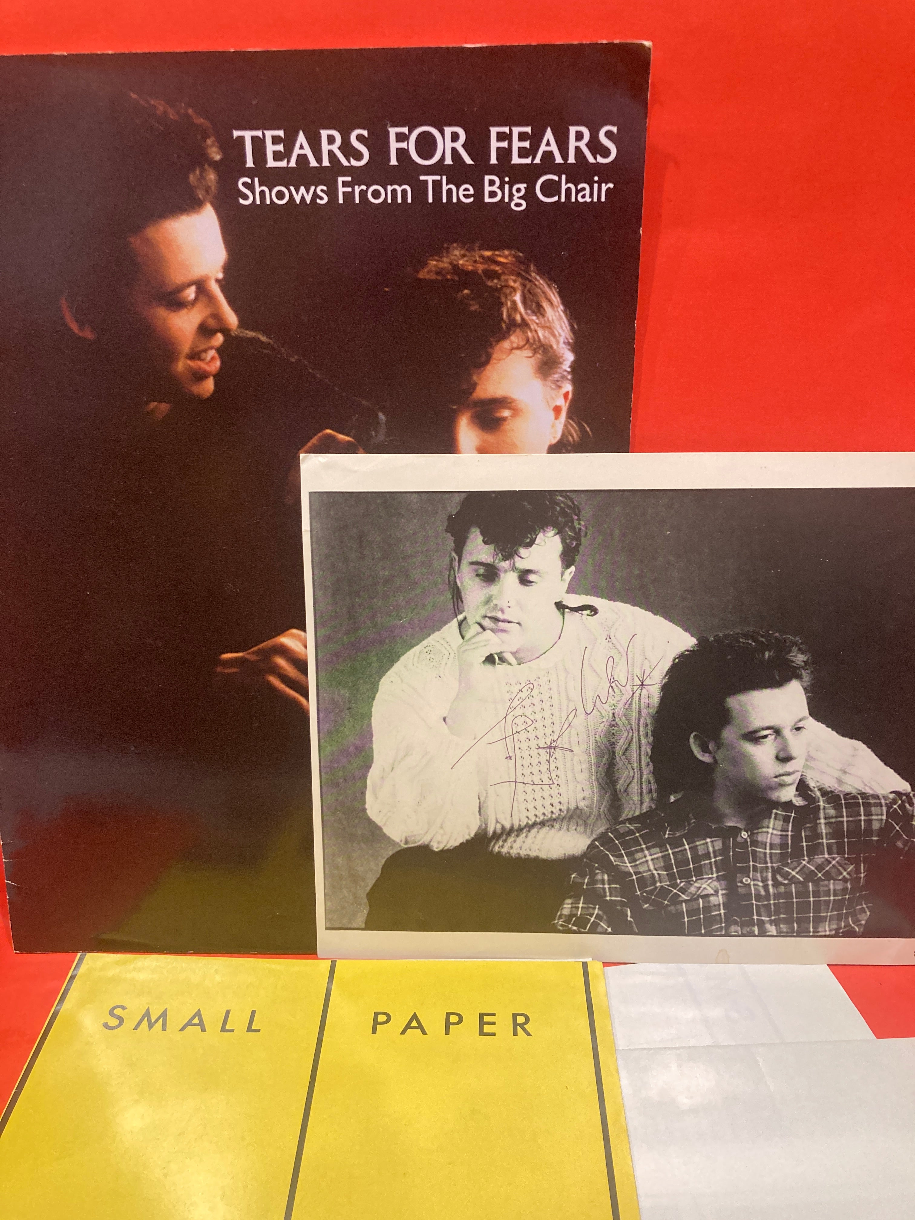 TEAR FOR FEARS - SONGS FROM THE BIG CHAIR TOUR PROGRAM + BONUS ITEMS ...