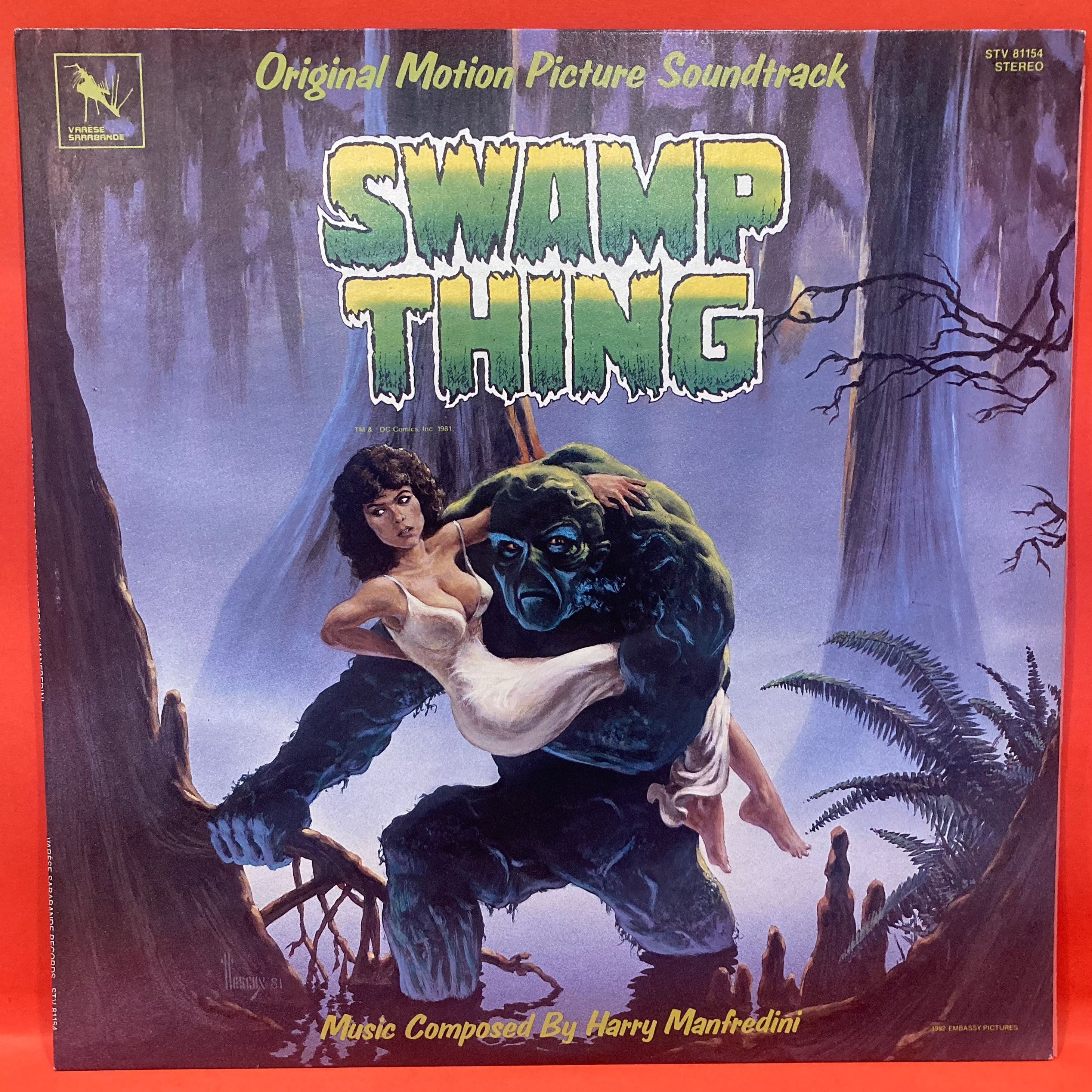 SWAMP THING - SOUNDTRACK LP by HARRY MANFREDINI - VINYL O.S.T. – Dixon ...