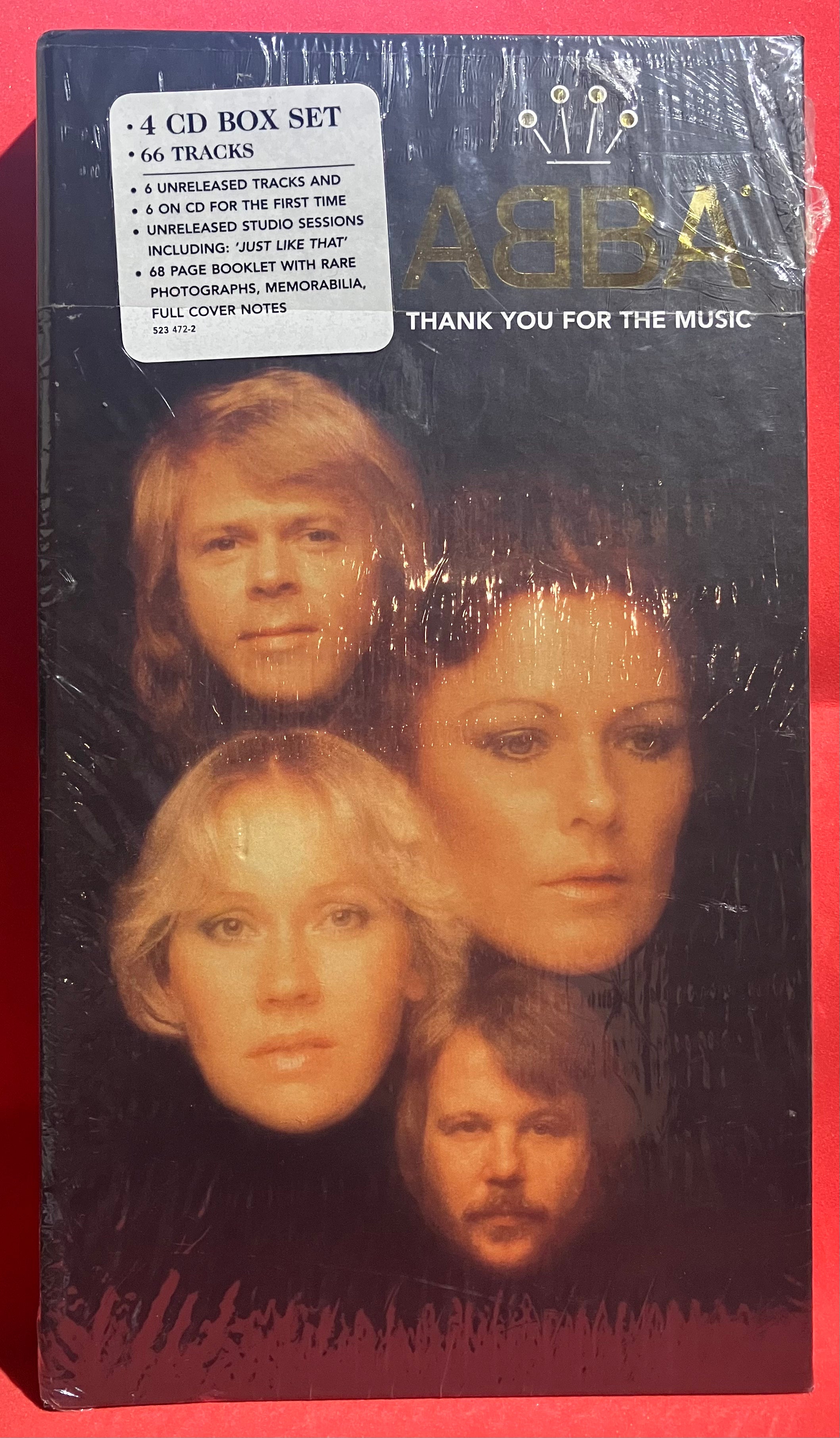 ABBA - THANK YOU FOR THE MUSIC - 4 CD SET (SEALED) NUMBERED EDITION ...