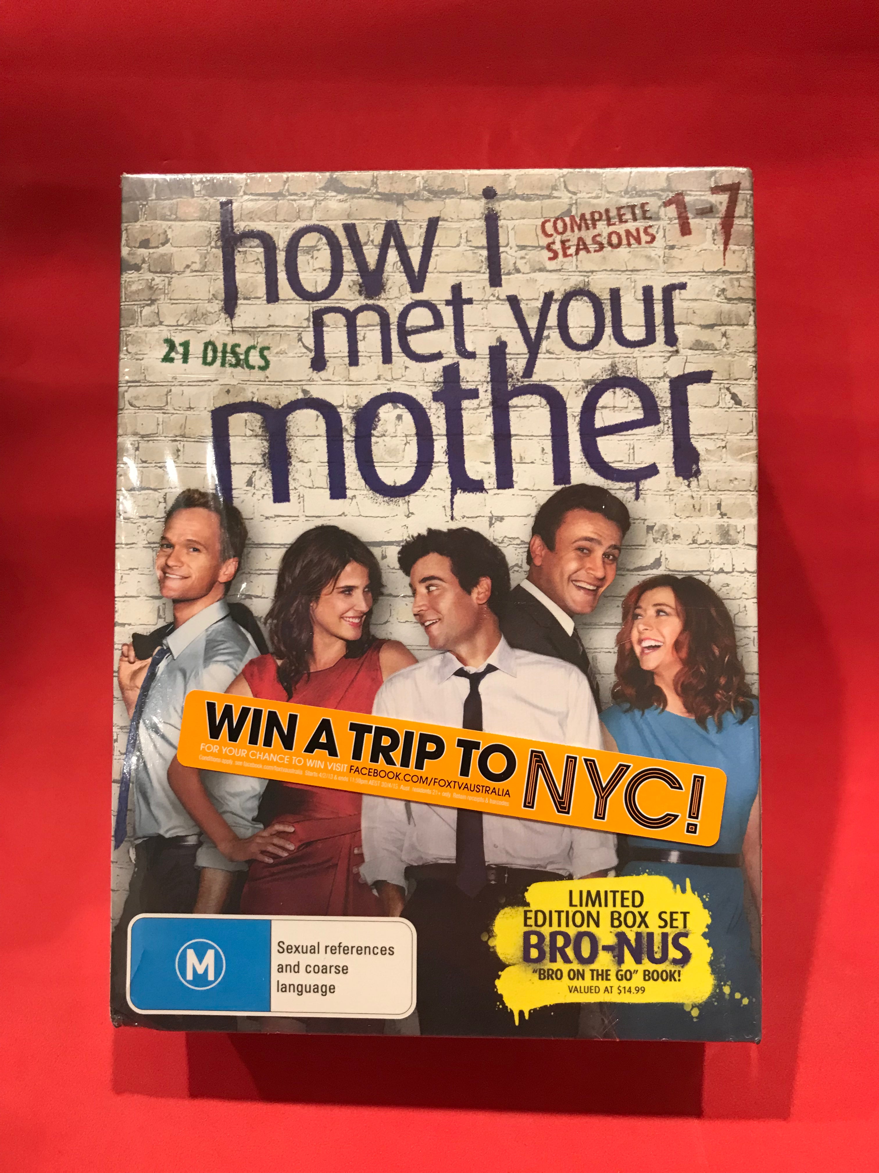 HOW I MET YOUR MOTHER - COMPLETE SEASONS 1-7 - 21 DVD DISCS (SEALED ...